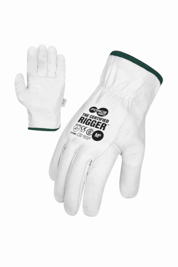 Force360 Premium Cowhide Riggers Gloves - Riggers Gloves - Safety Zone ...